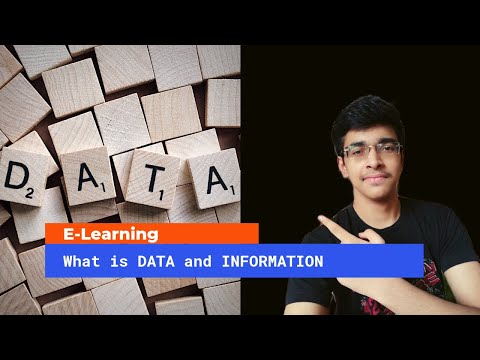 WHAT IS DATA AND INFORMATION | DATA & INFORMATION MEANING IN COMPUTER | E-LEARNING #codewithvishal