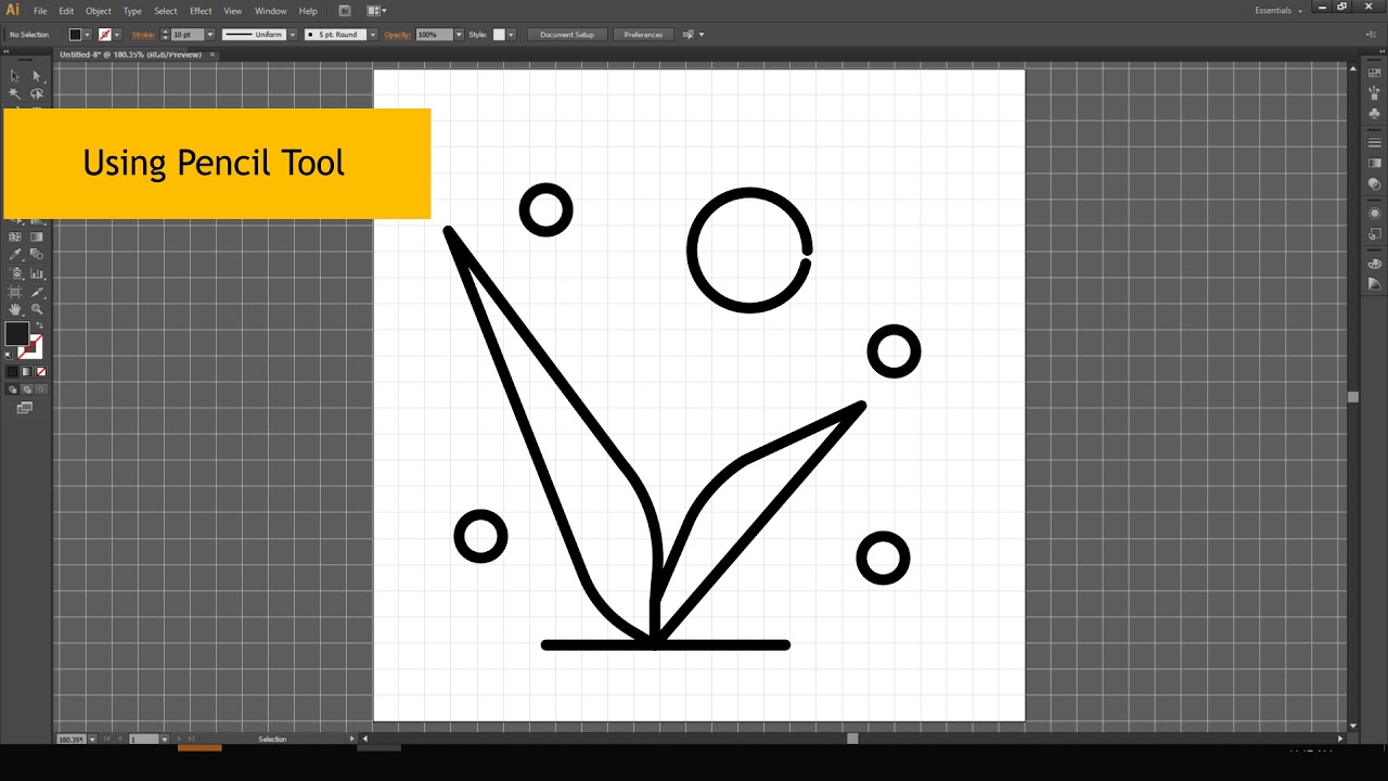 Illustrator Tutorial: Design a Flora, floral, flower, Icon Design - Illustrator Tutorial