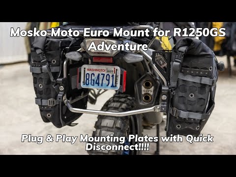Mosko Moto's EUROMOUNT Quick Release Plate for Backcountry 35 and BMW R1250GS Adventure