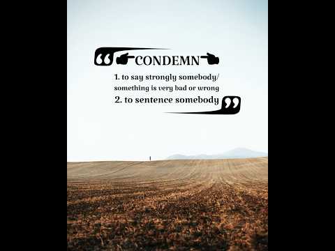 Condemn meaning and sentences
