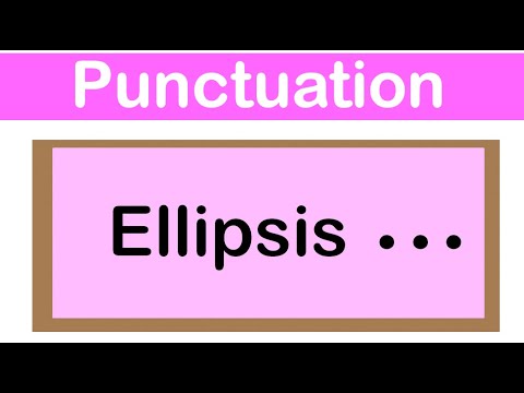 ELLIPSIS - English grammar - How to use punctuation correctly Video ...