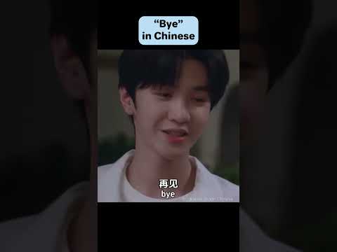 “Bye” inChinese✋#chinese #mandarin #learnchinese #cdrama #chinesedrama #zhaolusi #chenzheyuan