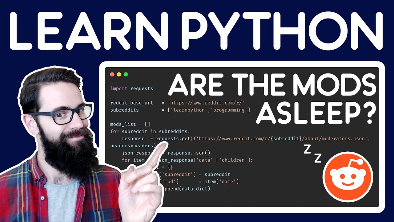 Python coding - How to access the Reddit API tutorial