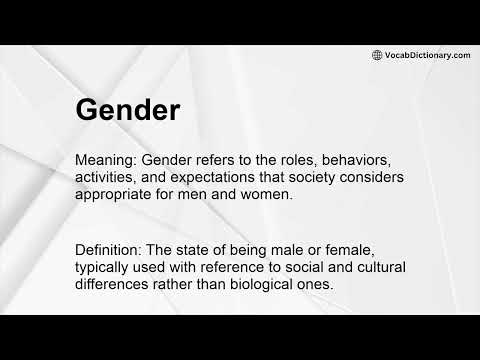 Gender Meaning