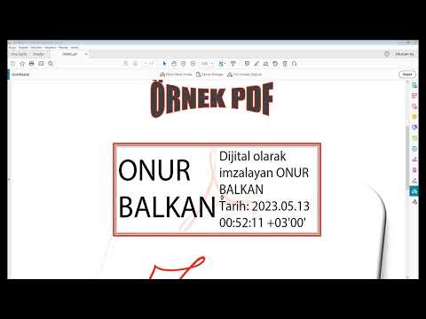 Acrobat ile pdf imzalama nasıl yapılır? E-İMZATR