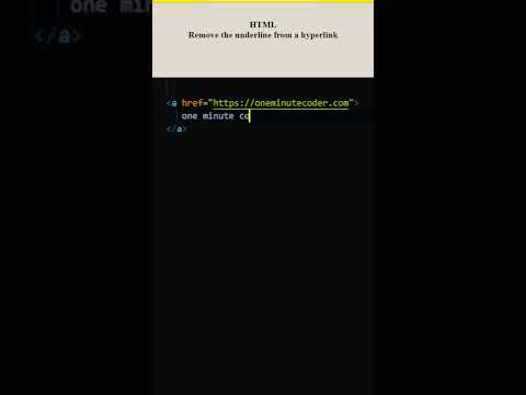 HTML, CSS how to remove underline from a hyperlink?
