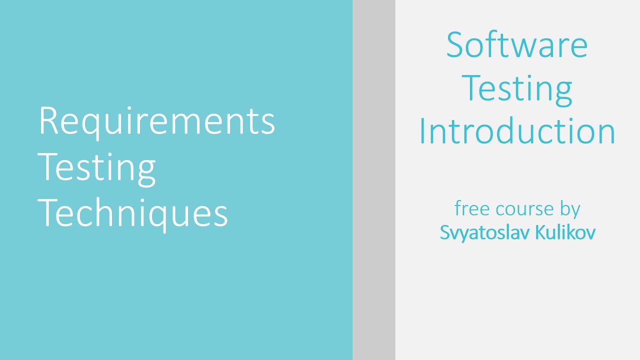 03 - 05 - Requirements Testing Techniques [RUS]