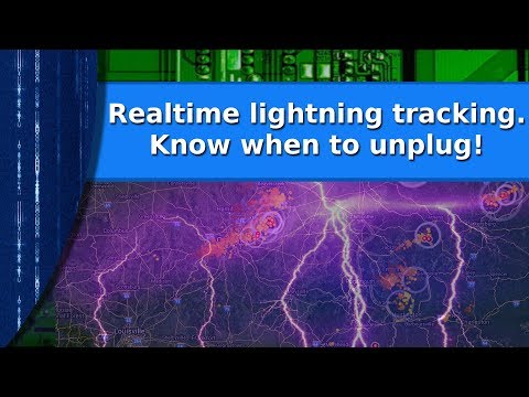 Ham Radio - Realtime lightning tracking. Know when to unplug!