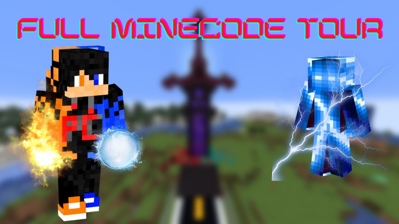 THE FULL TOUR OF MY NEW MINECRAFT SERVER (MineCode)!