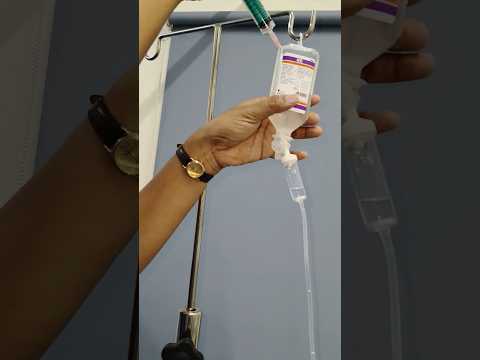 #antibiotics injection with 100ml NS #health #nurse #medlab #medicalprocedure