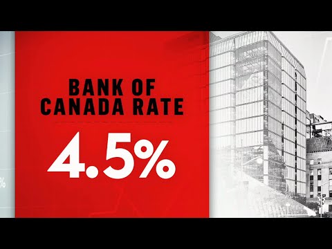Bank of Canada holds key interest rate at 4.5 per cent