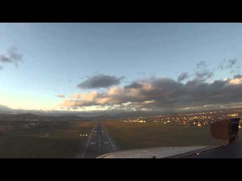 Flughafen Graz Cessna 172 Landung & Taxiing | cockpit view