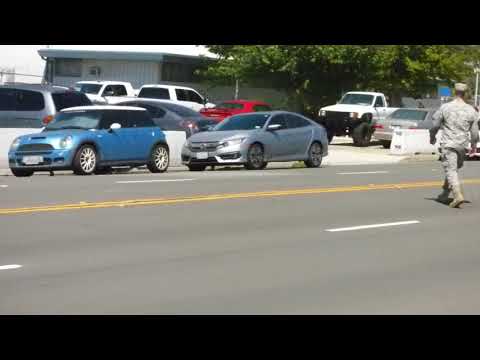 US Army Reserve & CA. National Guard, " You can trespass my eyes" ? " SURE" SMH 1st Amend Audit