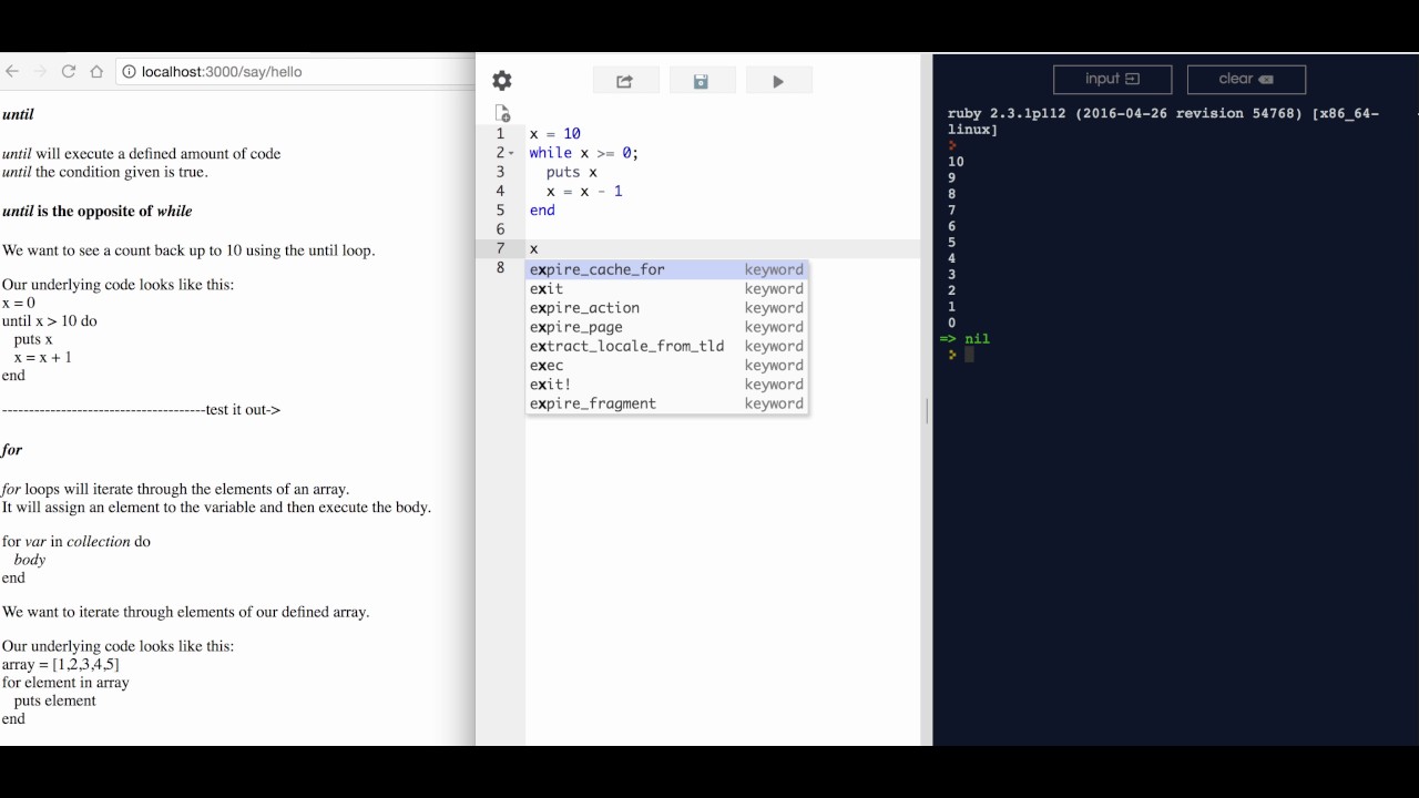 Loops and Arrays the Ruby Way (for Beginners)