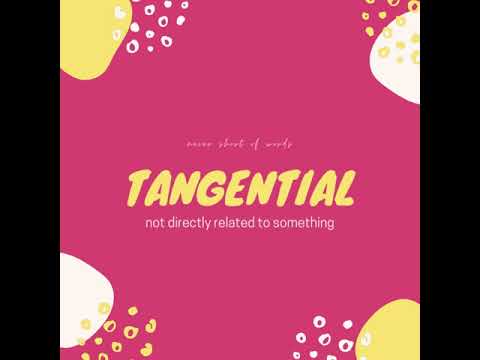 Tangential. English Words for a better Vocabulary. How to Pronounce. #Shorts