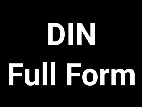 DIN Full Form For Electronics, Computer Hardware | DIN Meaning for Electronics, Computer Hardware