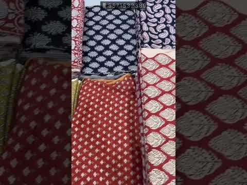 Bagru Kalamkari Block Printed Cotton Fabric jaipur wholesale Market #trending #blockprint #viralyt