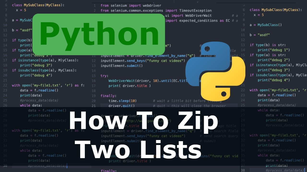 Python - How To Zip Two Lists