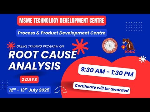 Online Program on ROOT CAUSE ANALYSIS | PPDC | Govt. of India Society