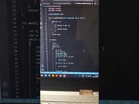 unique palindromes codeforces contest solution. Codeforces round 868