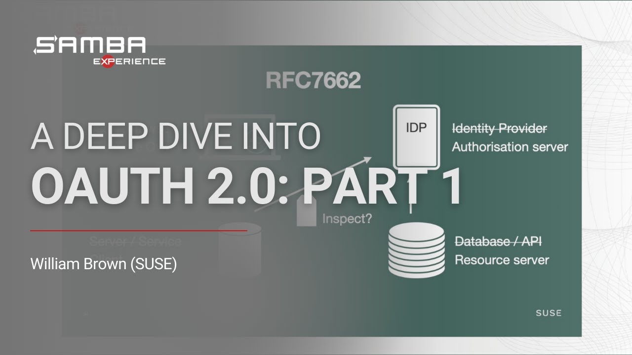 A Deep Dive Into OAuth 2.0: Part 1 (sambaXP 2025)