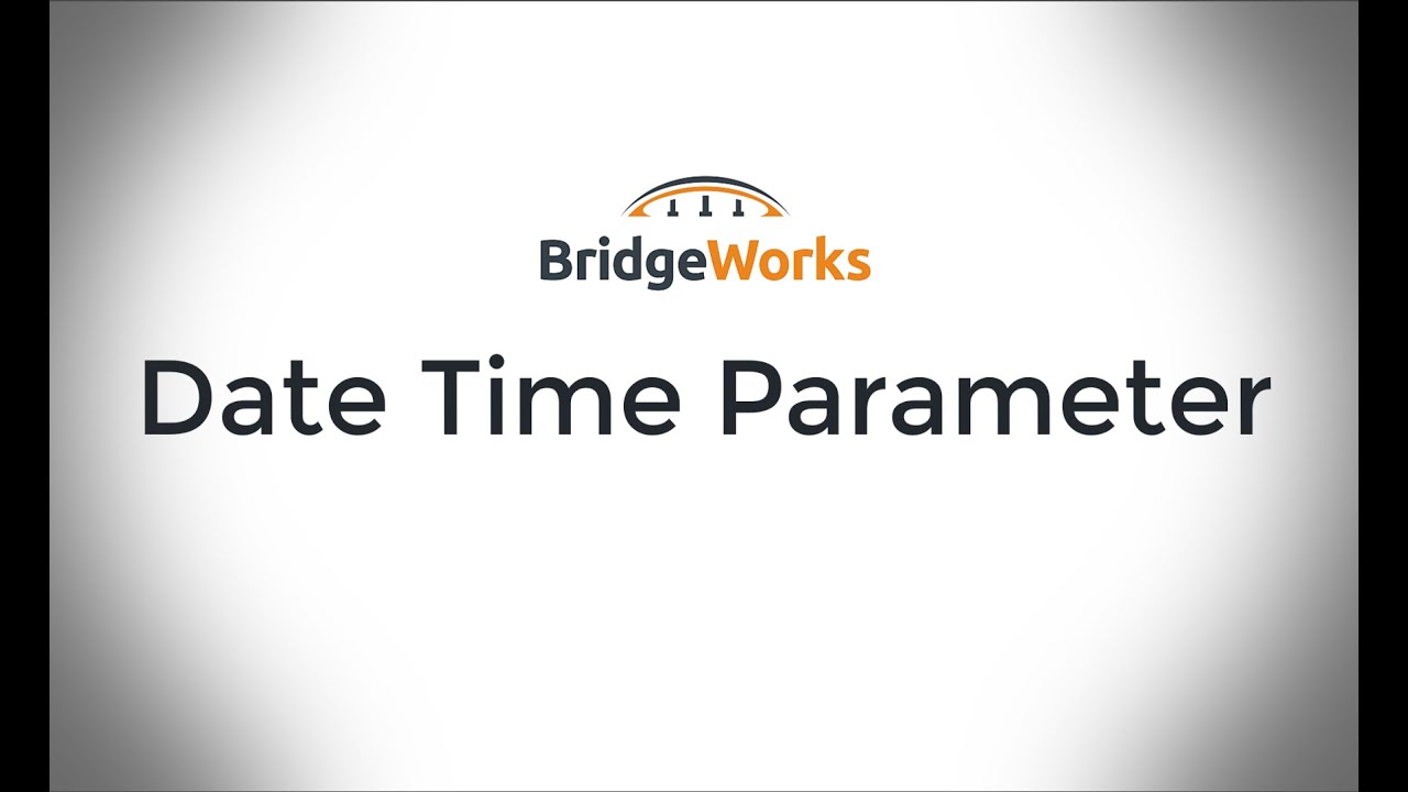 VDM - Date Time Parameter