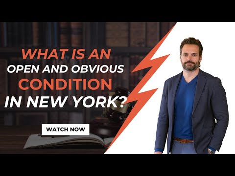 Open and Obvious Conditions in New York: What You Need To Know