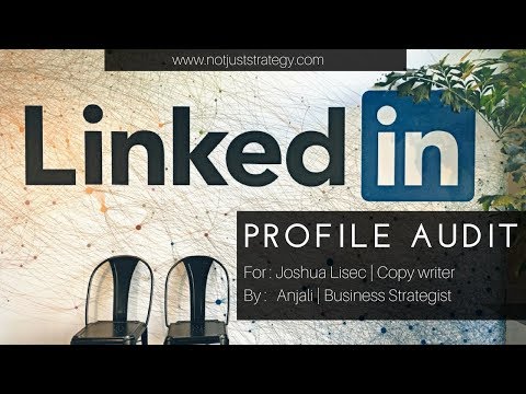 LinkedIn Profile Audit of Joshua Lisec