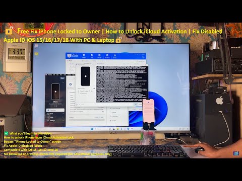 Free Fix iPhone Locked To Owner | Unlock iCloud Activation | Fix Disable Apple ID IOS 14/15/16/17/18