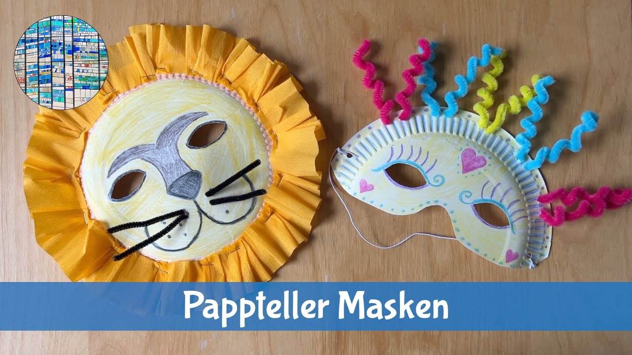 Kindergottesdienst: Pappteller Masken