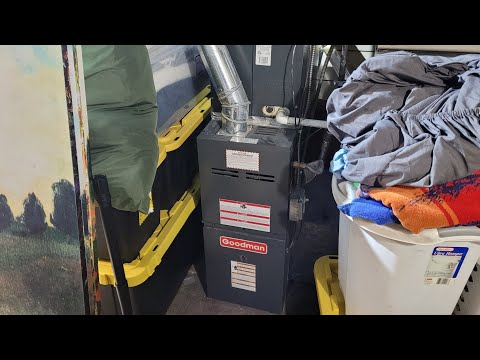 My Goodman 80% Efficiency Gas Furnace Startup/Shutdown