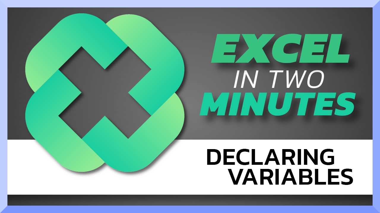 Excel VBA/Macros | Declaring Variables