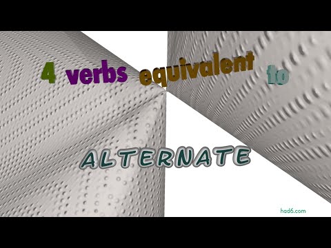 alternate - 4 verbs synonym of alternate (sentence examples)