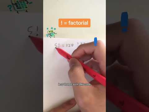 How to Find the Factorial of a Number #shorts