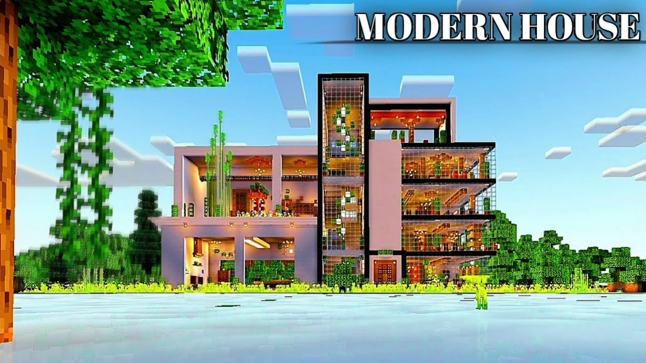 Minecraft : Modern house/interior design tutorial | How to build in ...