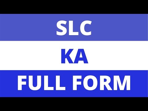 SLC full form | What is the full form of SLC ?
