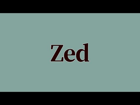 Zed Meaning and Definition