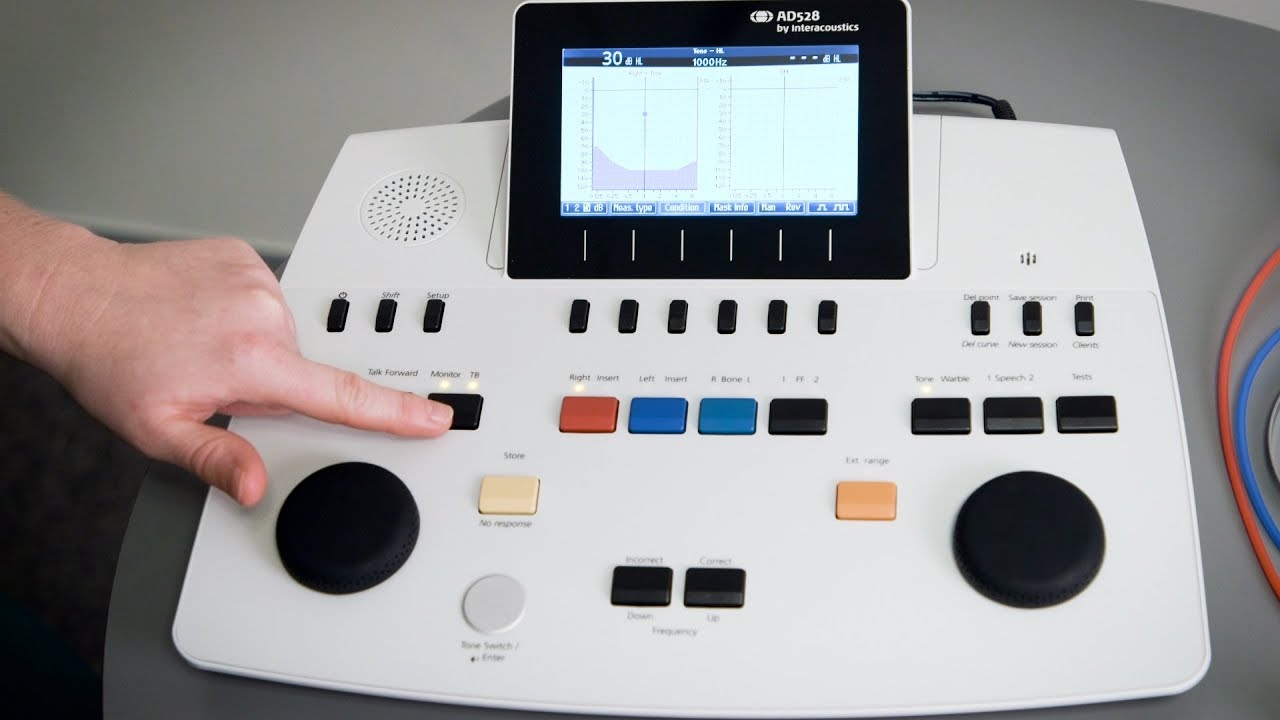 Doing Tone Audiometry using the AD528