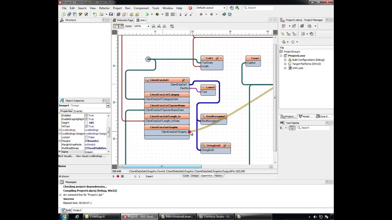 Delphi Visual Live Bindings and AnimationLab tutorial (Windows and Android) from CodeRage 8