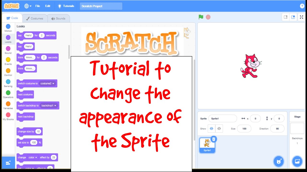 How to change the appearance of the sprite?