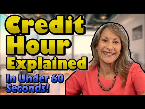 Credit Hour Explained In Under 60 Seconds