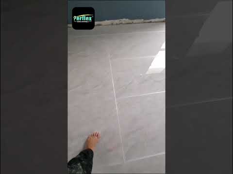 How does Perflex moonlight silver grout matched with marble pattern tiles look like? #interiordesign