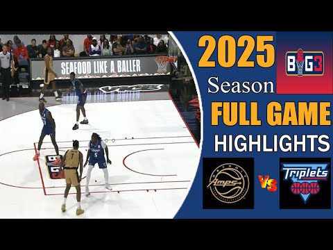 Detroit Amps vs Triplets Full Game Highlights | Big 3 Week1 2025 | Big3 season 2025 | Big3 season 8