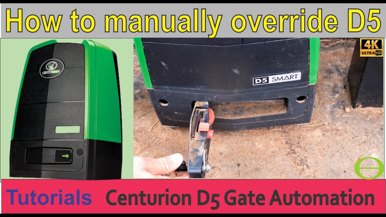 How to manually override your Centurion D5 Smart gate motor
