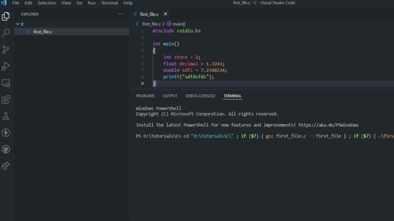 Byte Sized Tutorials | Basic Output in C | C Programming Tutorial