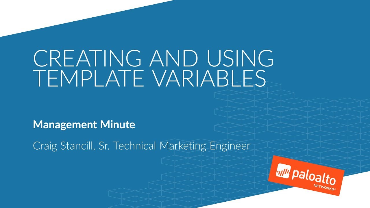 Creating and Using Template Variables