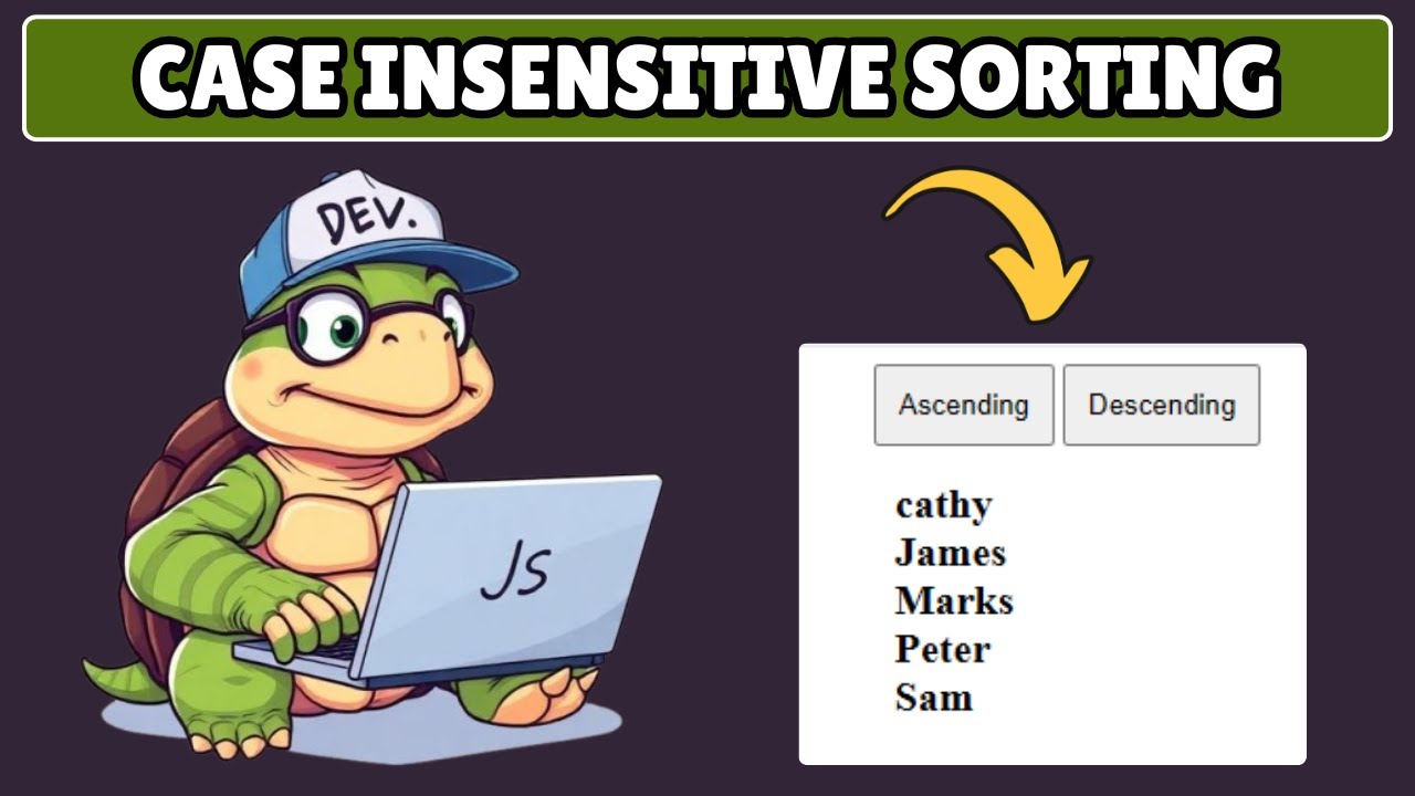How to Perform Case-insensitive Sorting of Array in JavaScript