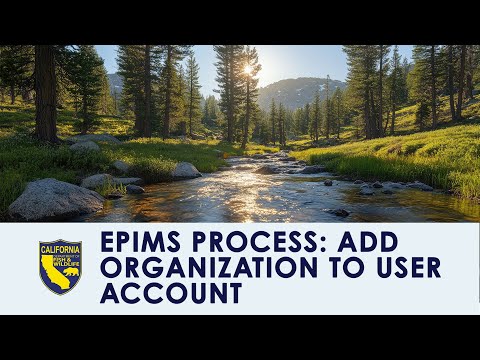 EPIMS Process: Add Organization to User Account