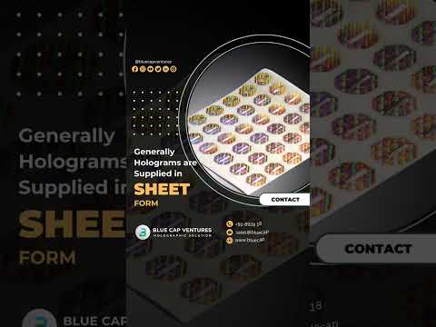 Hologram Labels in Sheet Form - Hologram Supplier - Blue Cap Ventures