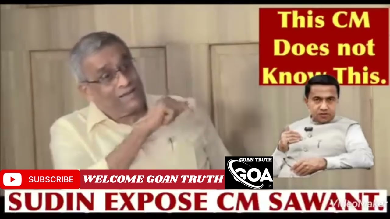 Goa CM Under Fire: Sudin Says Pramod Sawant Speaks Without Knowing History😱